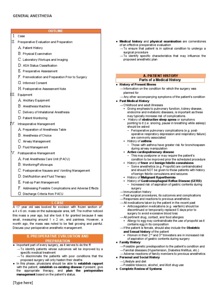 General-Anesthesia Part 1 | PDF | Anesthesia | Surgery