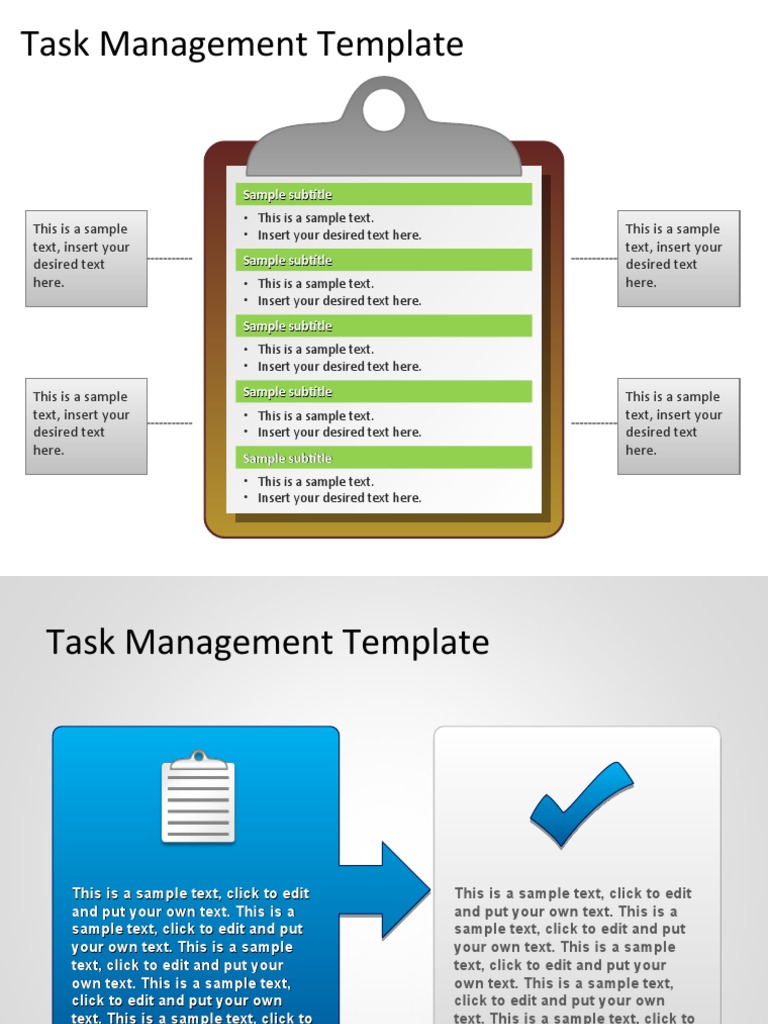 Task Management Powerpoint Template | PDF | Mass Media | Computing