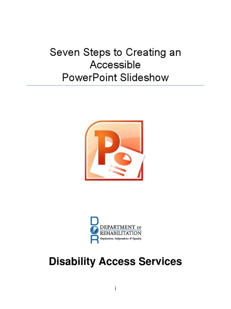 7 Steps Accessible | PDF | Hyperlink | Accessibility