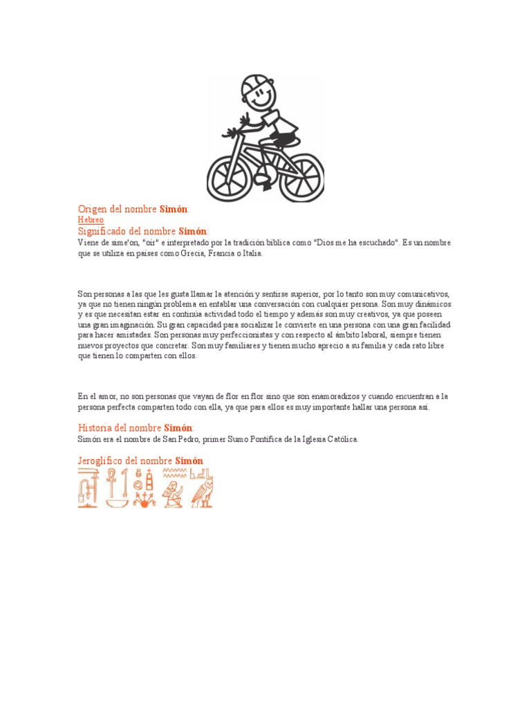 Origen Del Nombre Simon | PDF