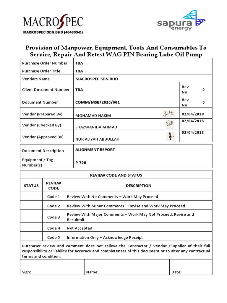 ALIGNMENT REPORT.pdf | Manufactured Goods | Technology