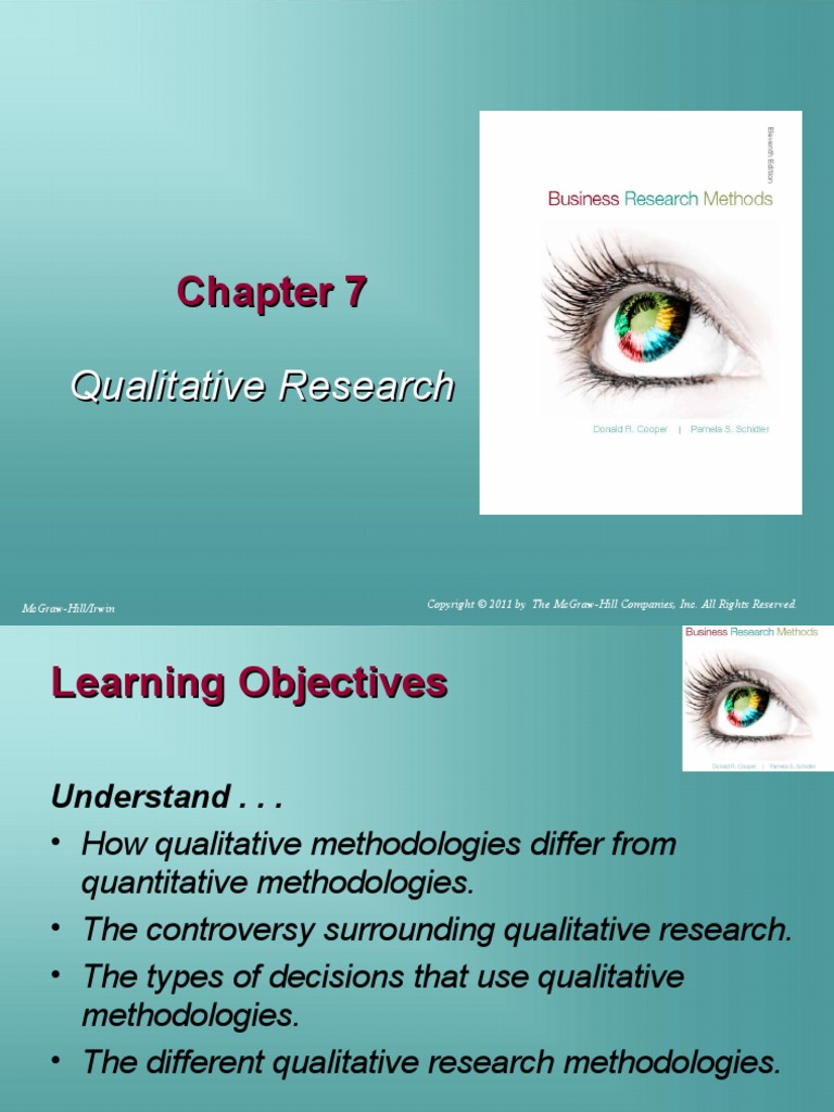 Chap 007 | PDF | Qualitative Research | Quantitative Research