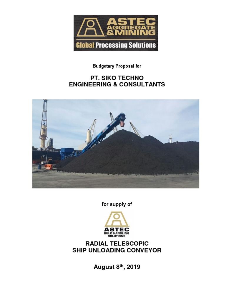 Specification of Stacker Conveyo ASTEC PDF | PDF | Manufactured Goods | Nature