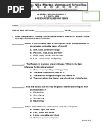 Skeletal and Muscular System GIU Grade 4 - With Ans Key | PDF | Muscle ...