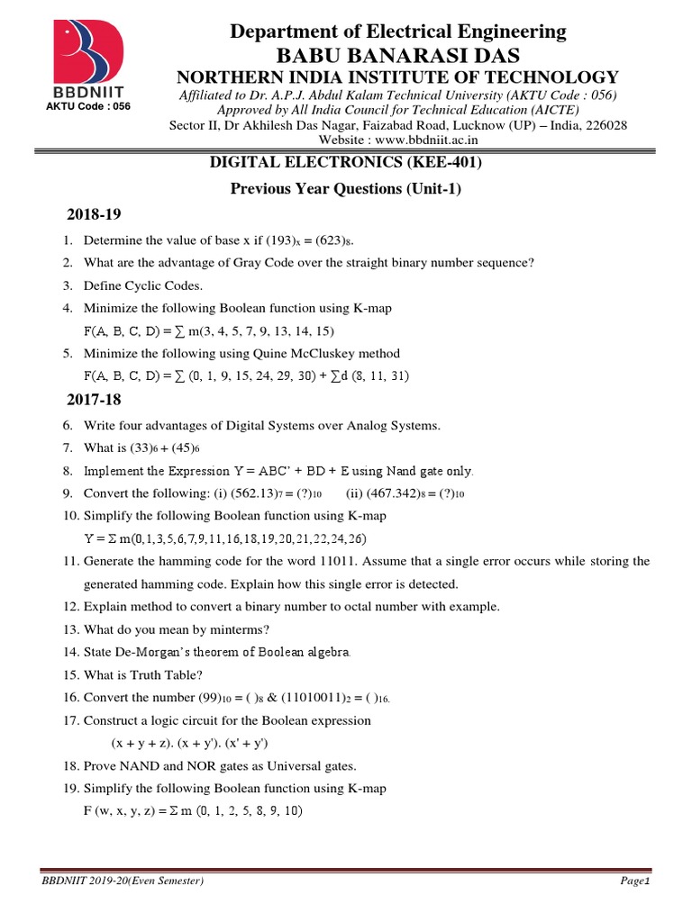 DE Question Bank-1 | Download Free PDF | Teaching Mathematics | Theory ...