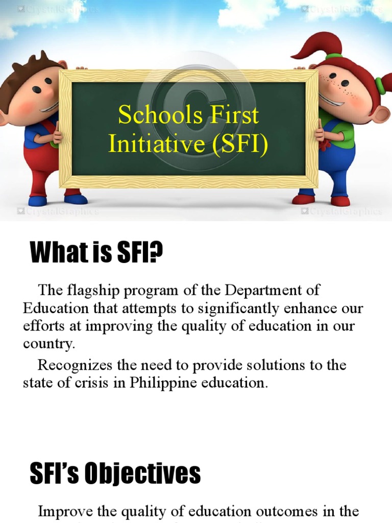 Schools' First Initiative (SFI) | PDF | Schools | Teachers
