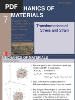 Chapter 7 - Stress - Transformations | PDF | Stress (Mechanics ...