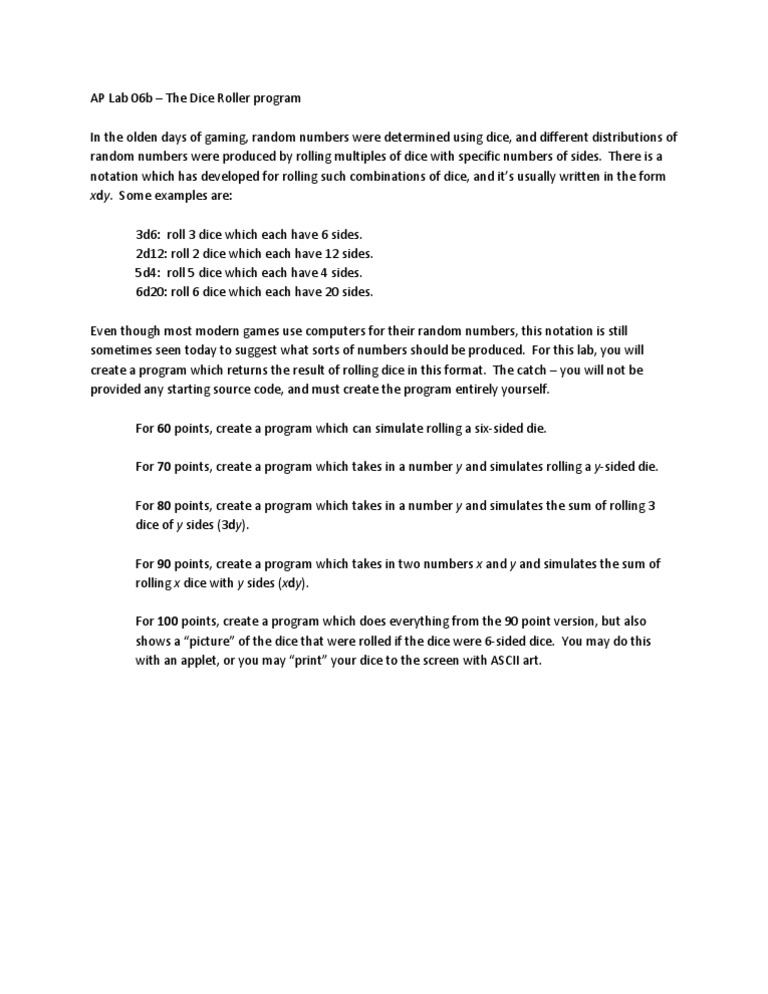AP Lab 06b | PDF | Teaching Methods & Materials