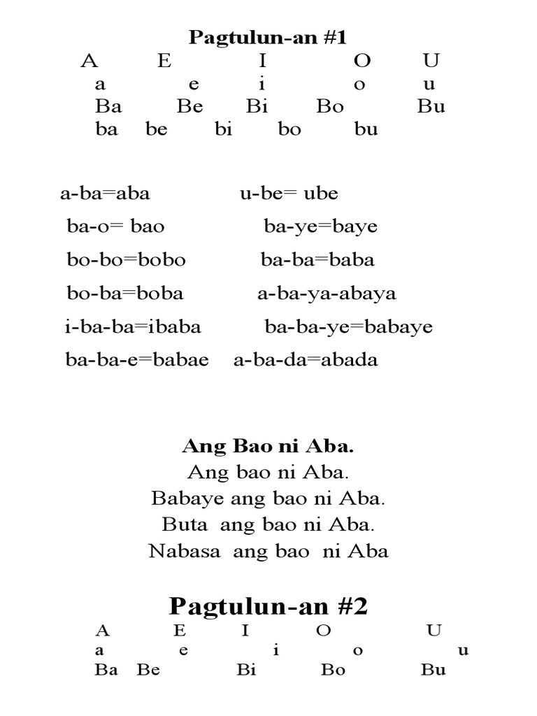 Basahon Sa MTB | PDF