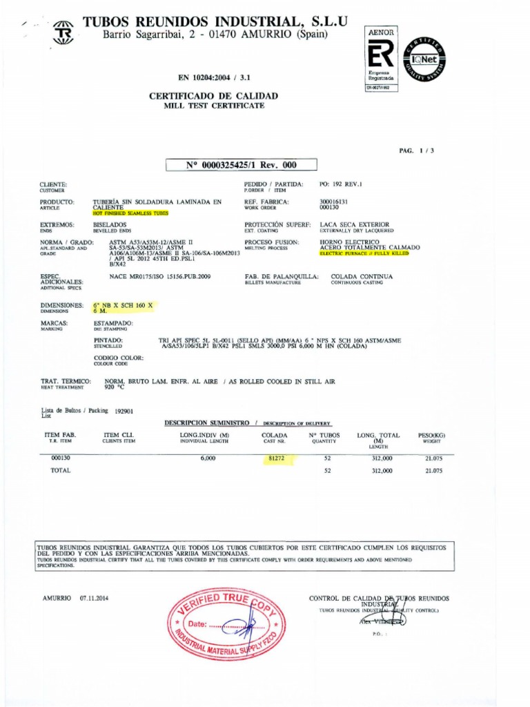 Case Study - Pipe 6 SCH 160 81272 PDF | PDF | Science | Ciencia y Tecnología