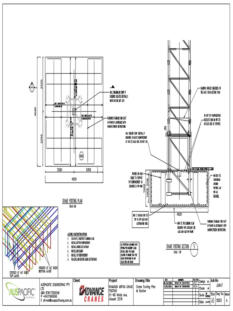 J0647-S003 - Crane Footing | PDF