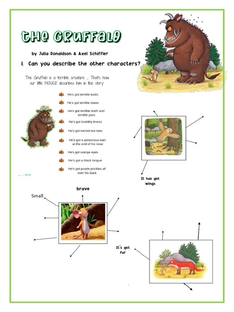 8-12J The Gruffalo ACTIVITIES | PDF