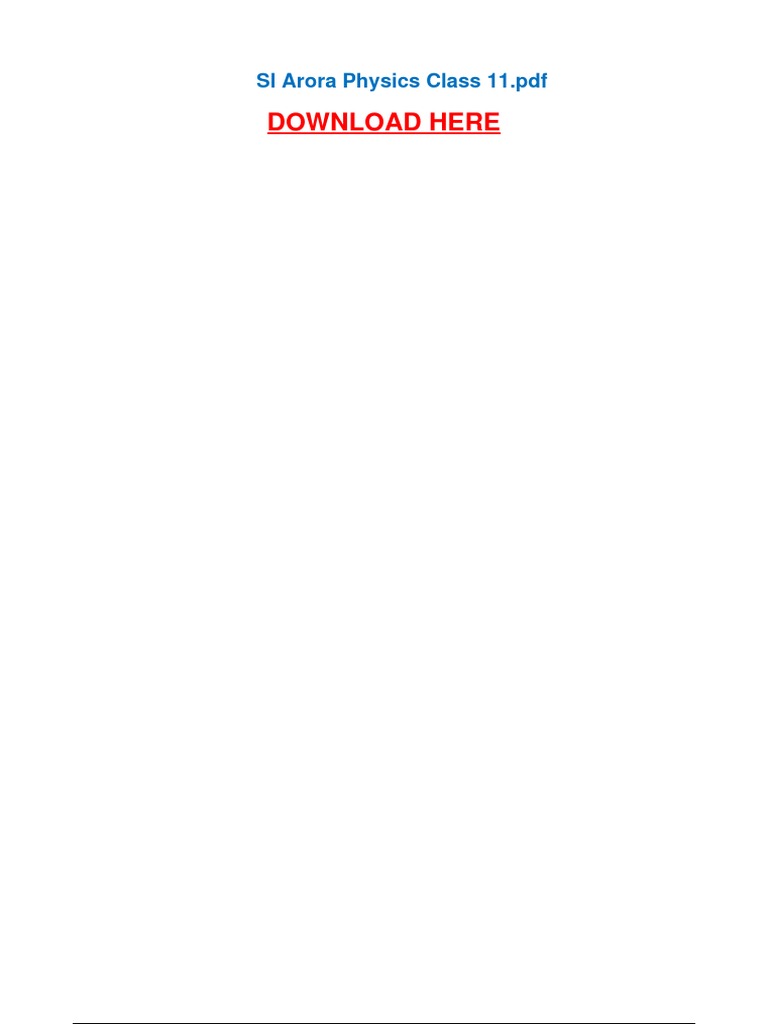 SL Arora Physics PDF | PDF | Nature