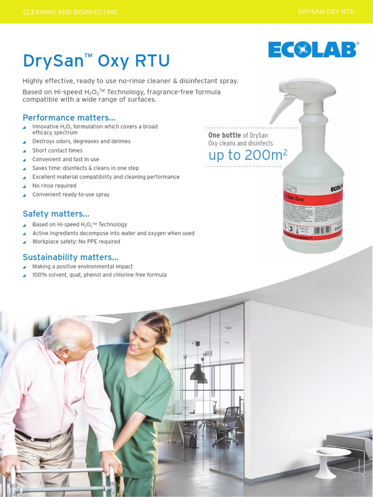 Drysan Oxy Rtu Sellsheet Eu en October2018 | PDF | Disinfectant ...