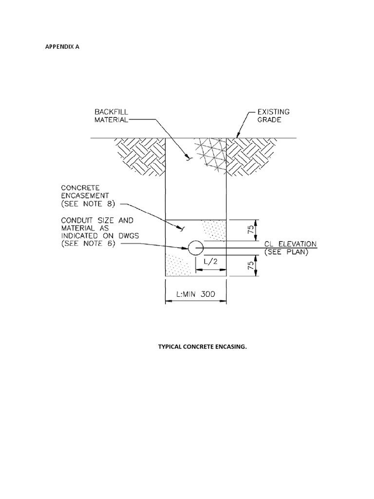Appendix A: Typical Concrete Encasing | PDF