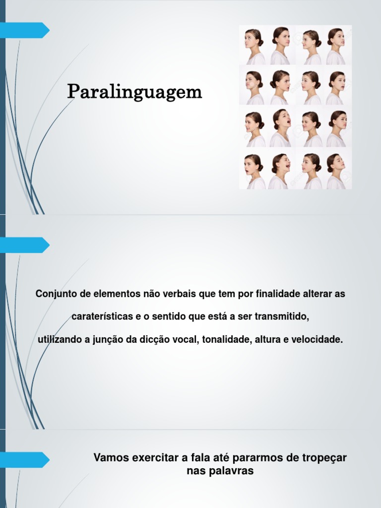 Paralinguagem | PDF