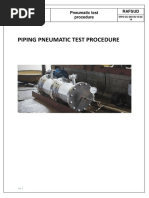 Piping Pneumatic Test Procedure | PDF | Building Engineering | Materials