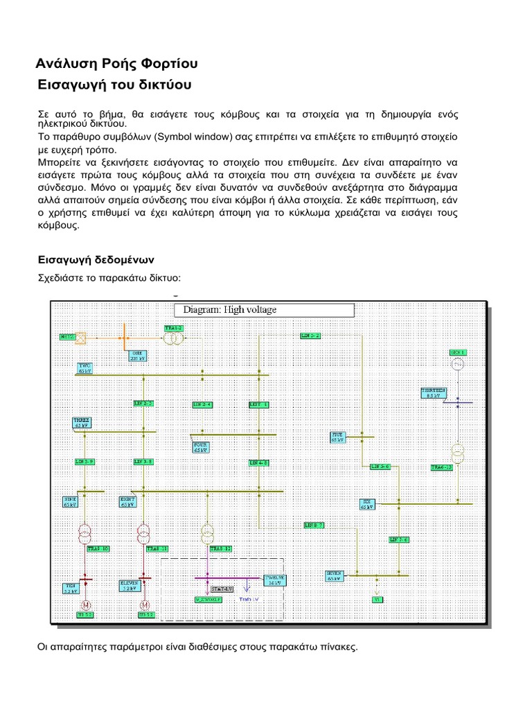 Load Flow Calculation NEPLAN - ελληνικά | PDF