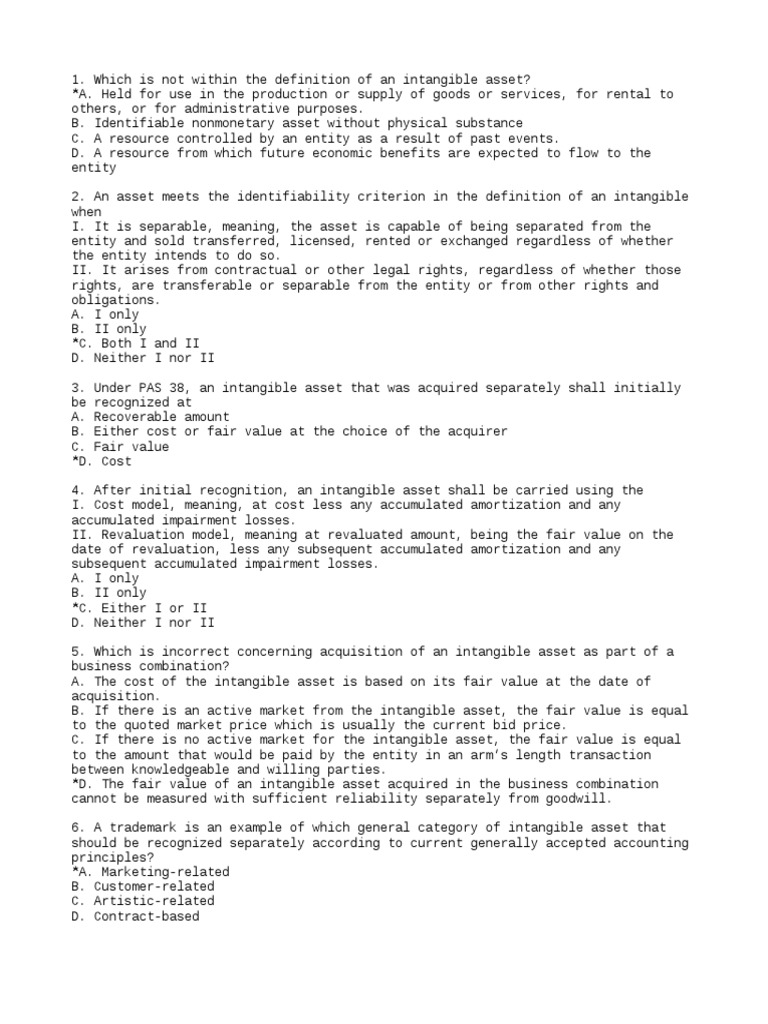 CFAS Finals | PDF | Intangible Asset | Goodwill (Accounting)