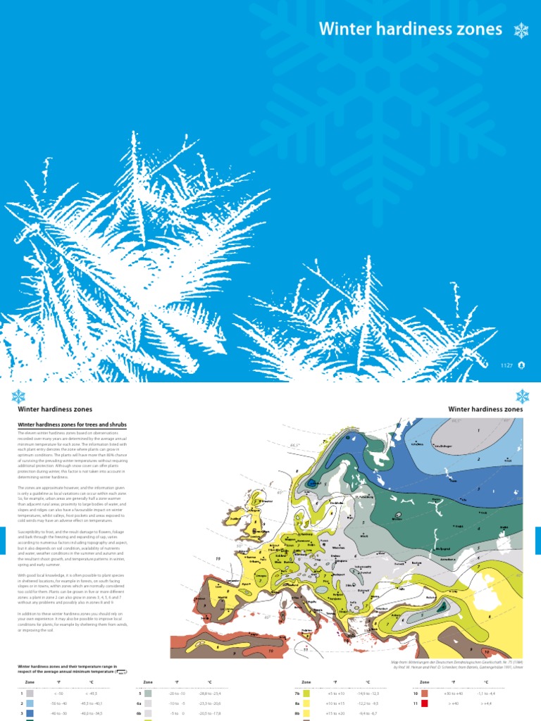 LvE Winter Hardiness Zones PDF | PDF | Frost | Plants