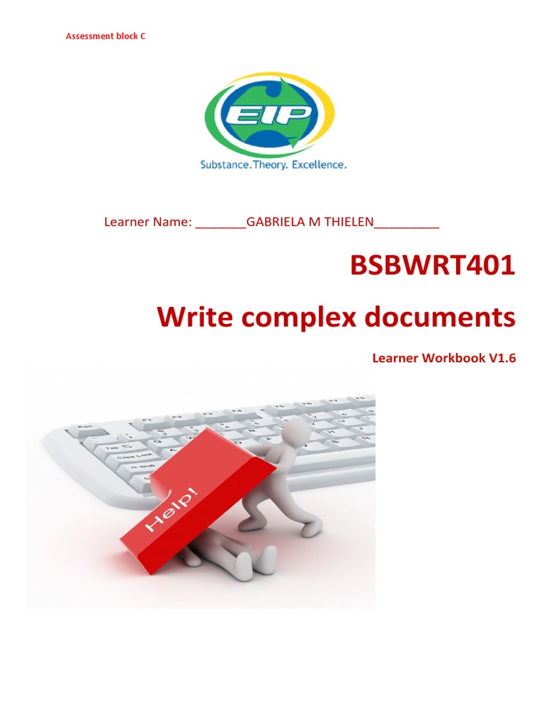 BSBWRT401 Learner Workbook V1.6 - EIP | PDF | Information | Document