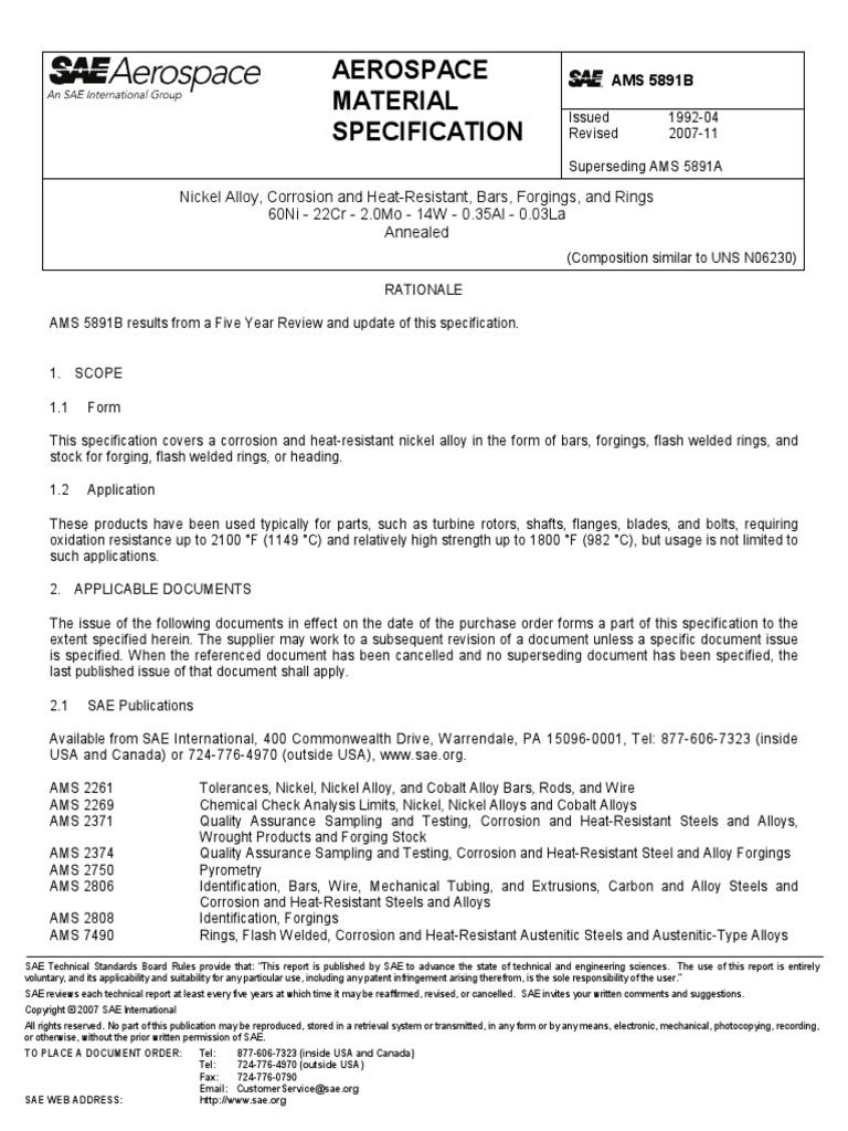 Aerospace Material Specification | PDF | Ultimate Tensile Strength ...
