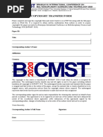 Change of Authorship Request Form - Journals: (Pre-Acceptance ...