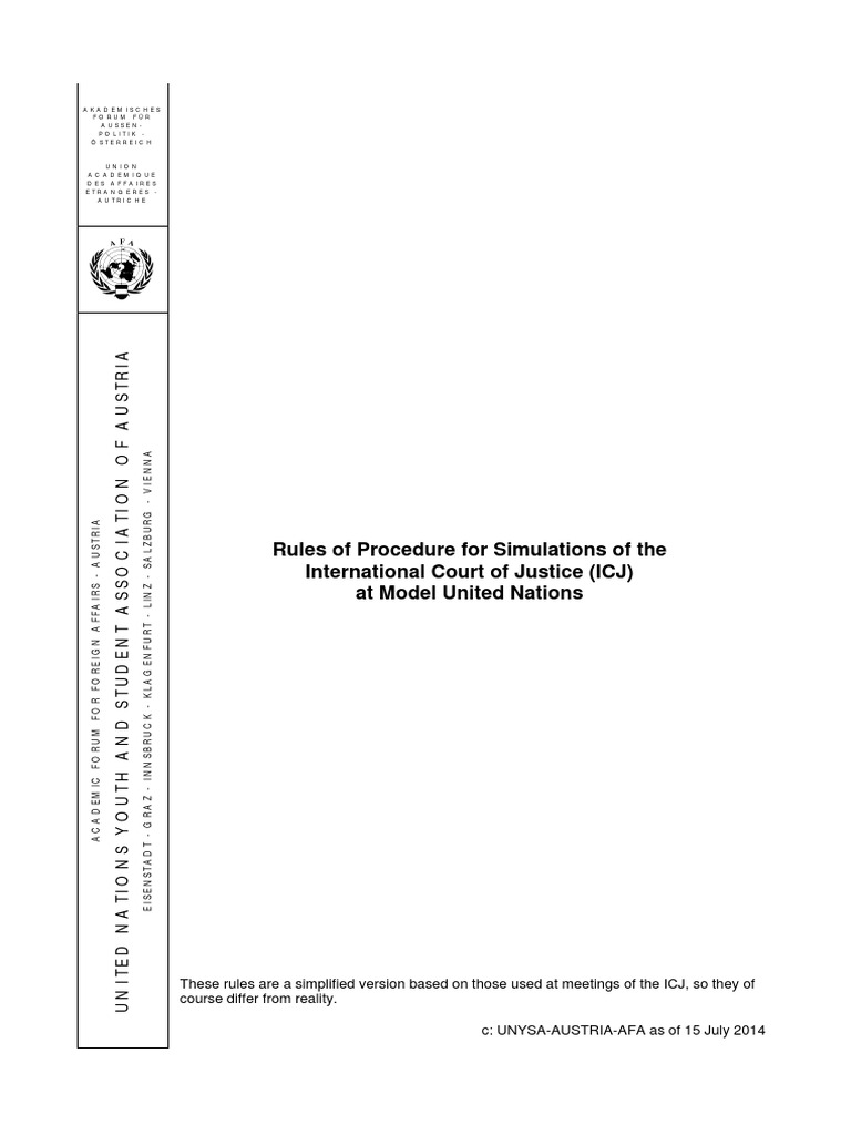 Rules of ICJ | PDF | Committee | Judgment (Law)
