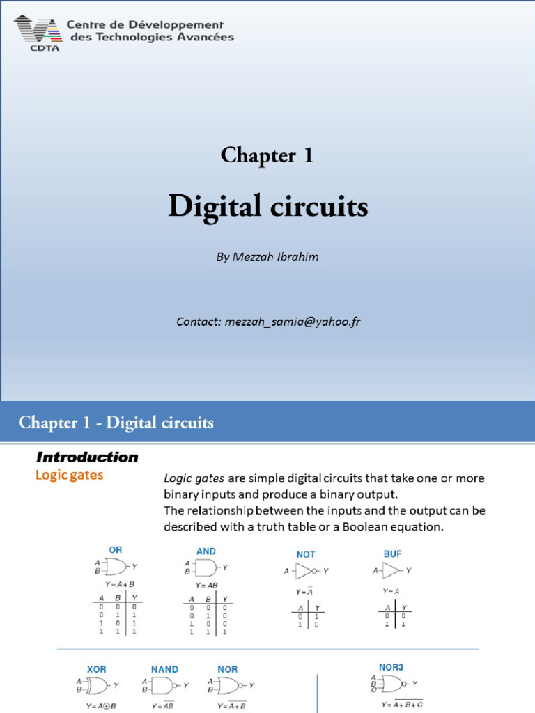 Introduction To Digital Circuits | PDF