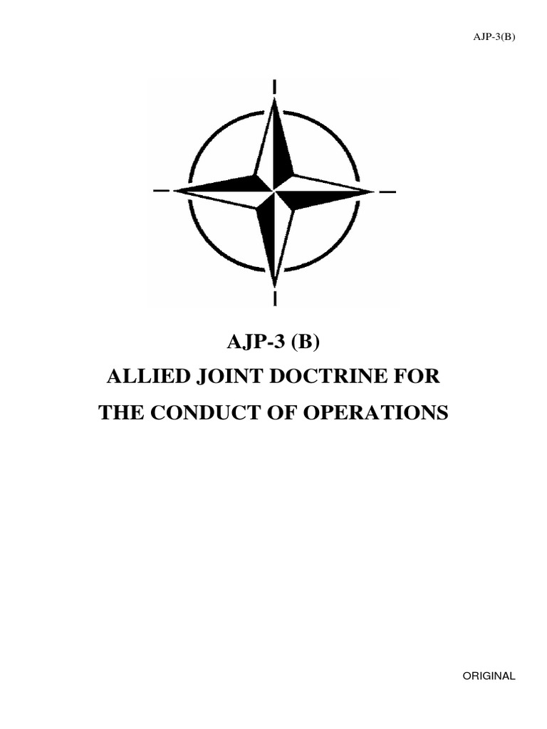 AJP-3 (B) Allied Joint Doctrine For The Conduct of Operations | PDF | Peacekeeping | Insurgency