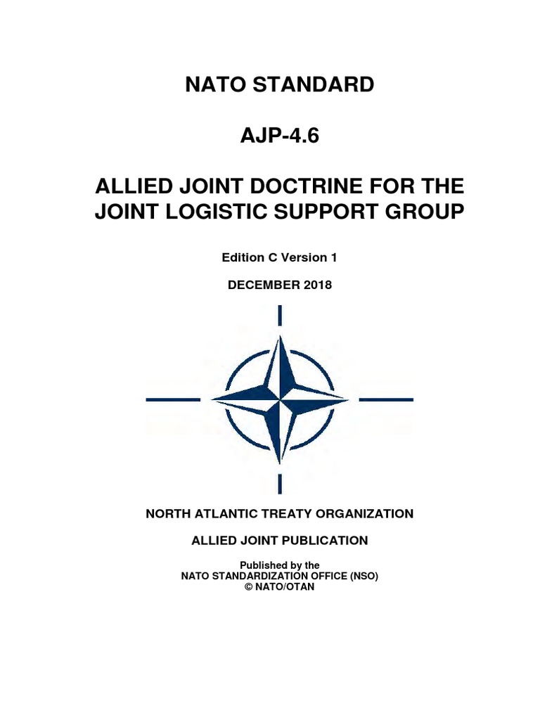 Doctrine Nato Joint Logistic Support Group Ajp 4 6 PDF | PDF | Staff (Military) | Military Doctrine