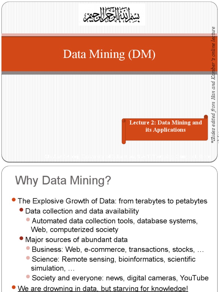 Lecture 2 Data Mining Functions | Download Free PDF | Data Mining | Data Warehouse