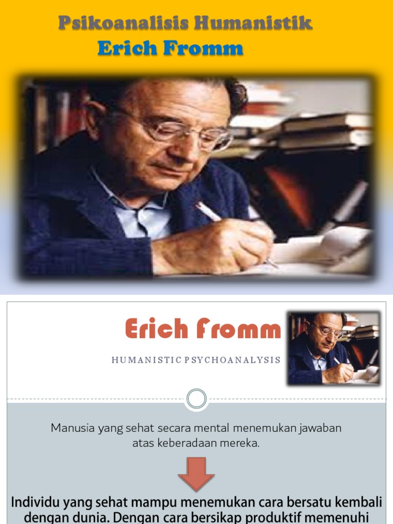 Psikoanalisis Humanistik Erich Fromm | PDF | Filsafat