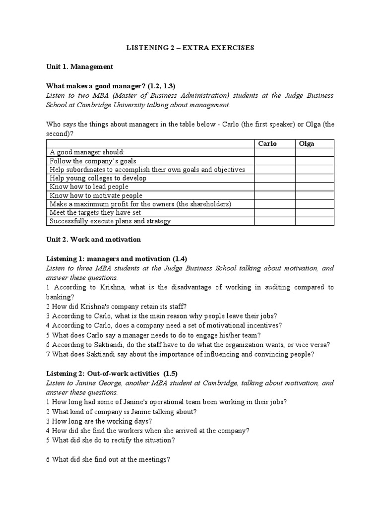 English For Business Studies - Listening | PDF | Venture Capital ...