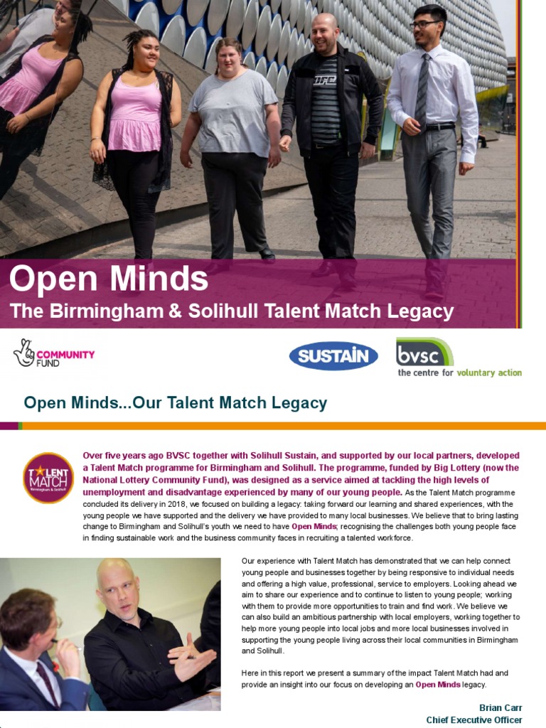 Talent Match Final Report Final Compressed | PDF | Employment | Youth