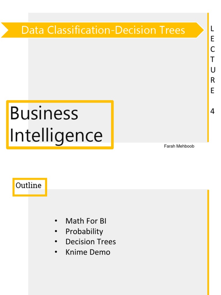 Decision Trees for BI Students | PDF | Regression Analysis | Dependent ...