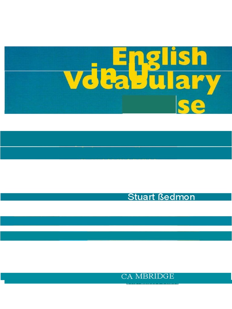 Cambridge English Vocabulary PDF | PDF