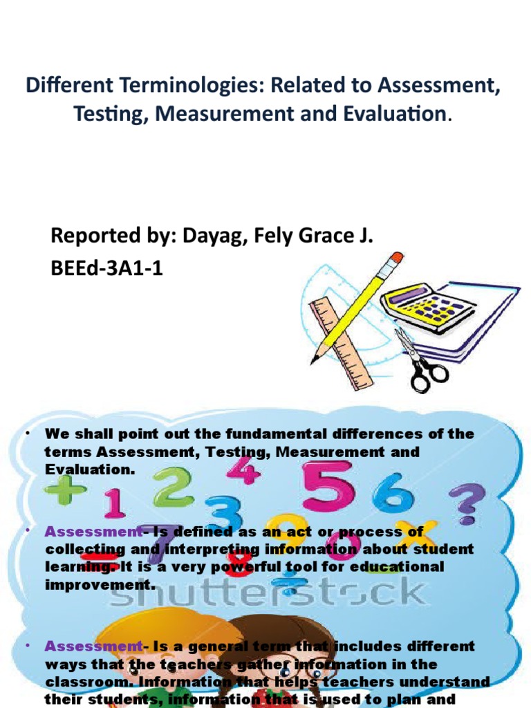 Different Terminologies Fely 1 | PDF | Educational Assessment | Educational Psychology
