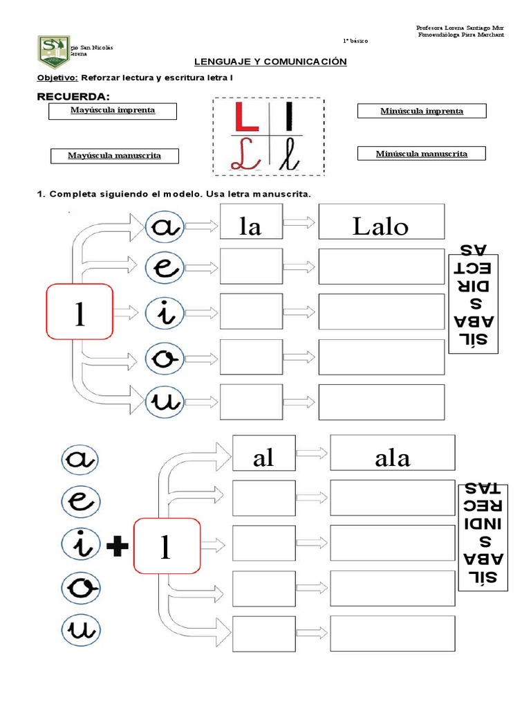 Guia Estudio Letra Ele | PDF | Comunicación escrita | Diseño de ...