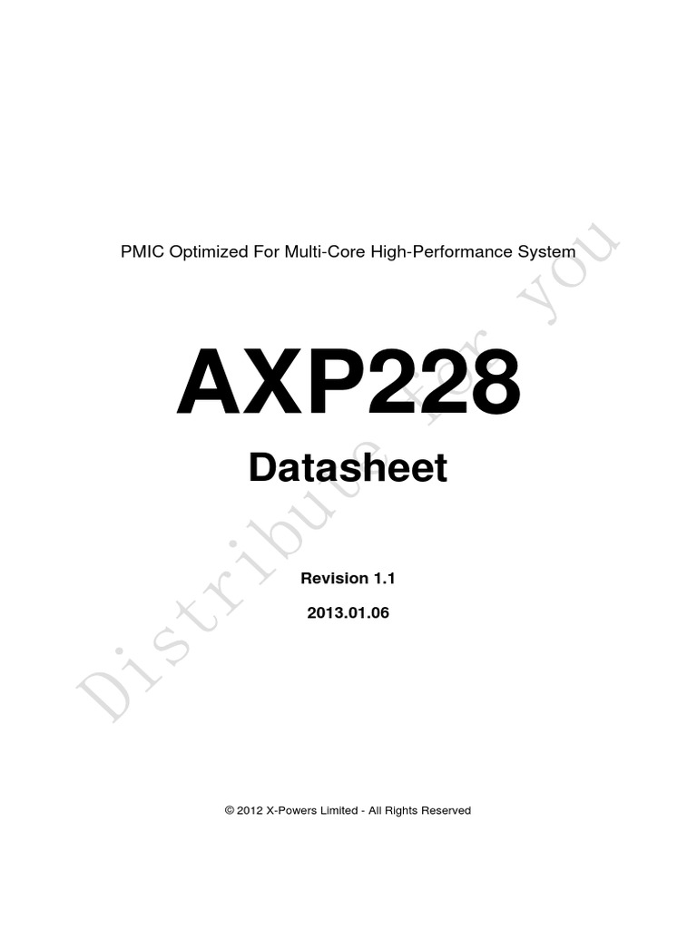 Datasheet: PMIC Optimized For Multi-Core High-Performance System | PDF | Power Supply | Battery ...