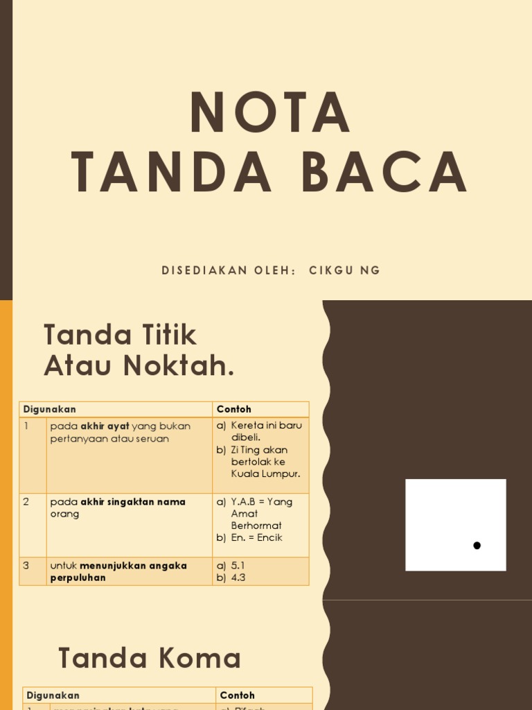 Nota Tanda Baca | PDF