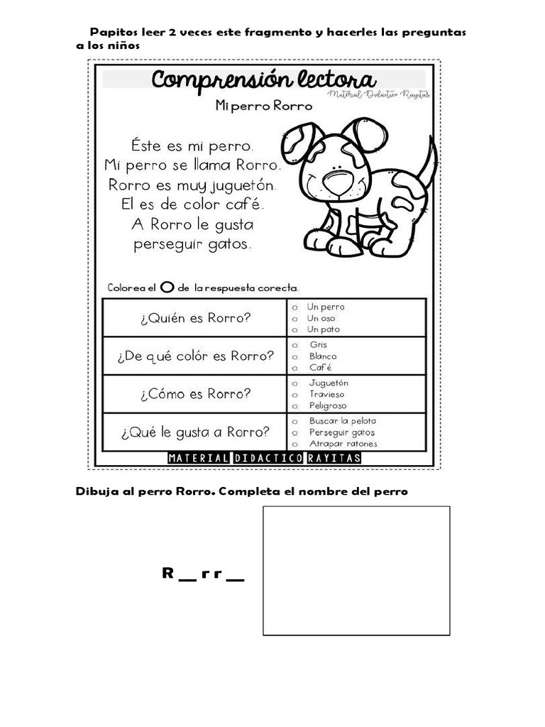 Guia Mi Perro Rorro | PDF