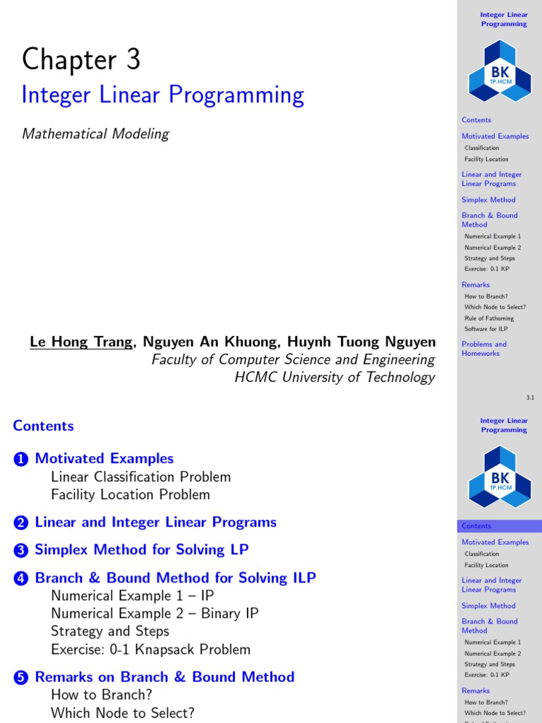 Chuong 3 | PDF | Linear Programming | Numerical Analysis