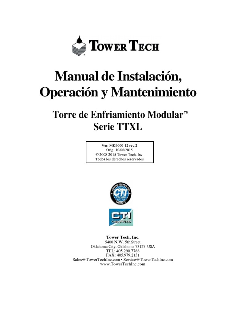 Tower Tech Manual TTXL Español V3-2.0-p1 B | Descargar gratis PDF ...