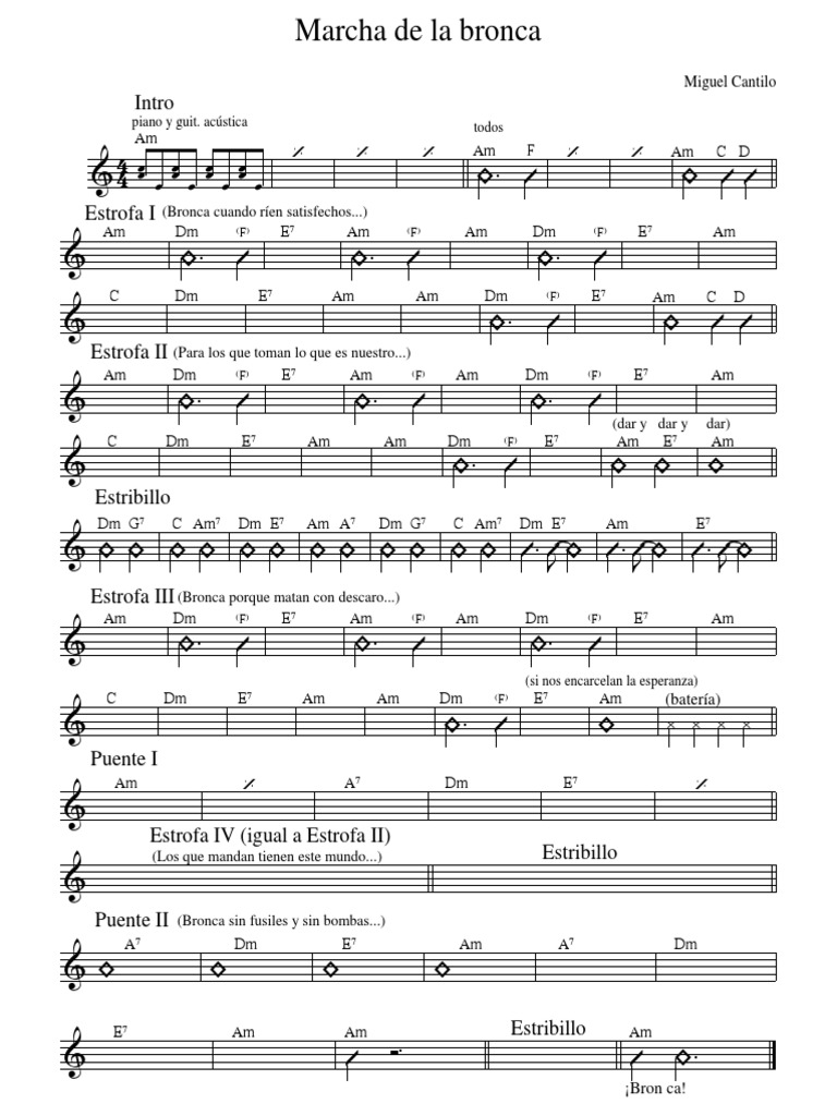 Marcha de La Bronca | PDF