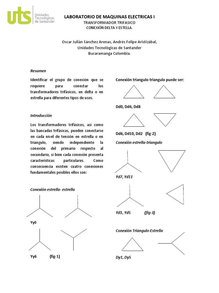 Conexiones Delta y Estrella en Transformadores | PDF | Transformador ...