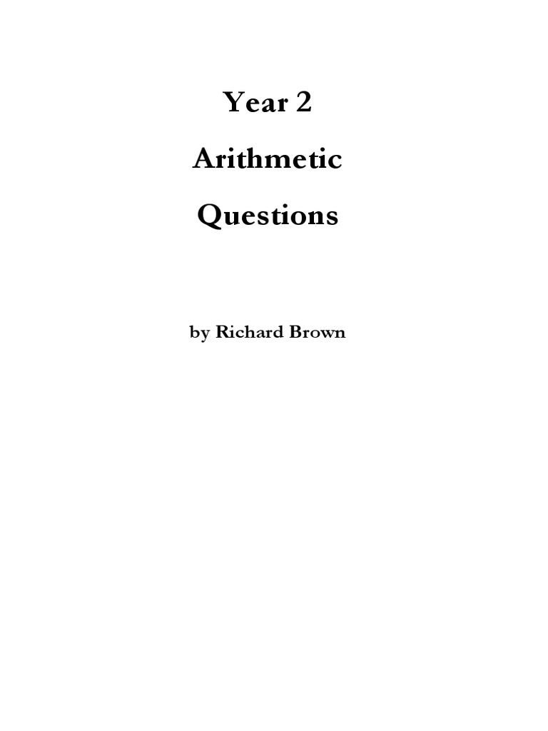 Year 2 Math Practice Guide | PDF | Arithmetic | Numbers