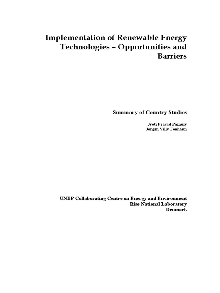 Implementation of Renewable Energy | PDF | Renewable Energy | Wind Power