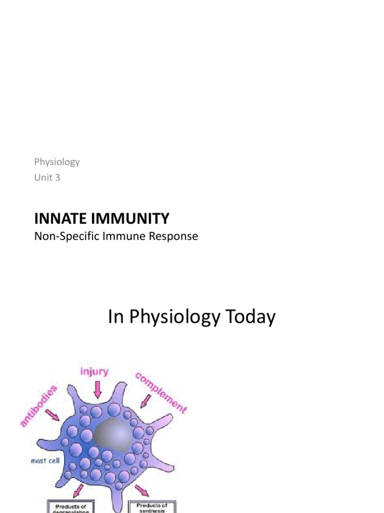Innate Immunity: Non-Specific Immune Response | PDF | Innate Immune ...