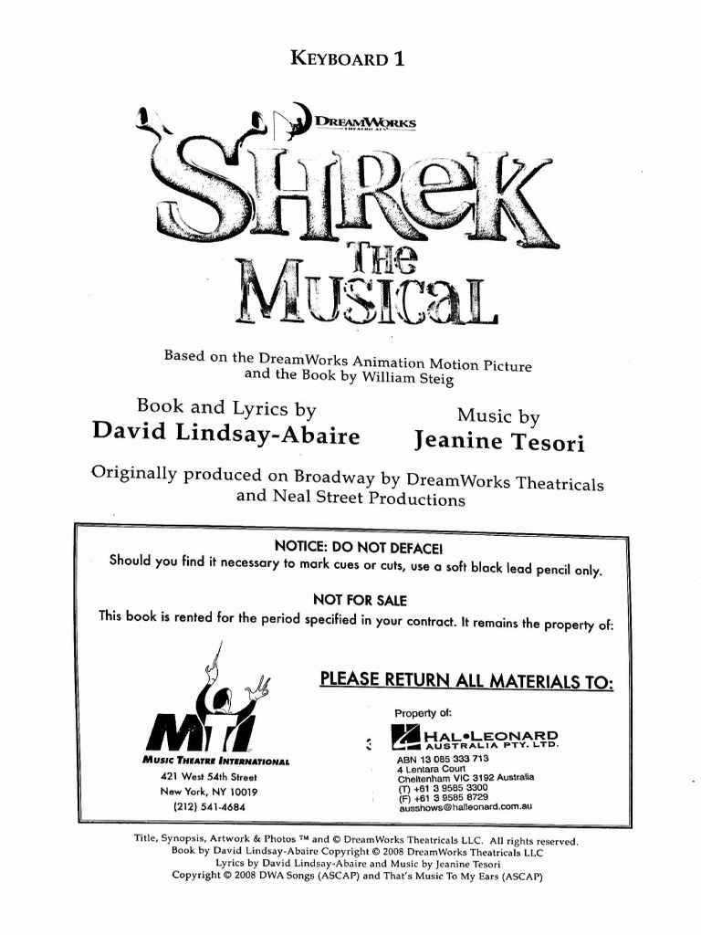 Shrek Keys 1 Scan | PDF